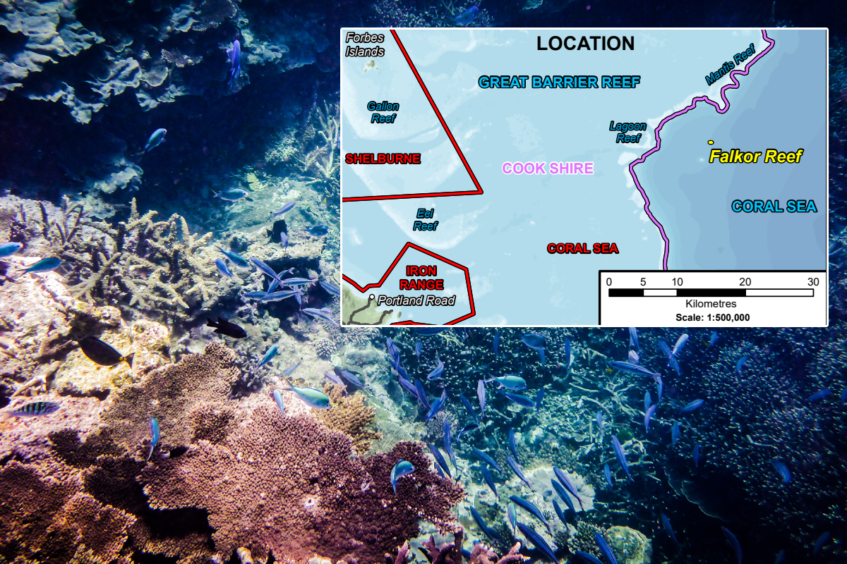 A unique detached 'sea mount' discovered on the Great Barrier Reef ...