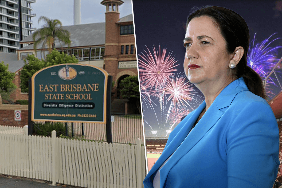 Mega Gabba rebuild plan tipped to reveal fate of heritage-listed school