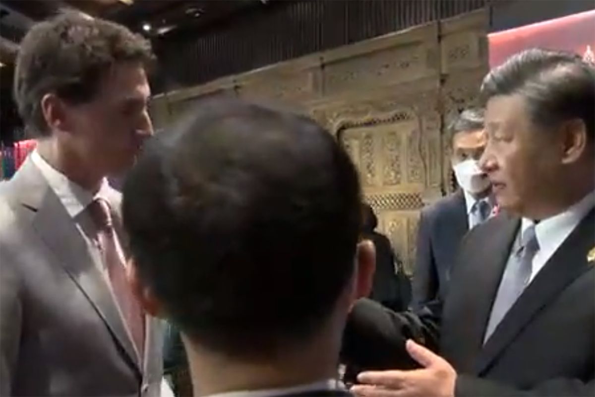 Jinping caught chastising Trudeau at G20