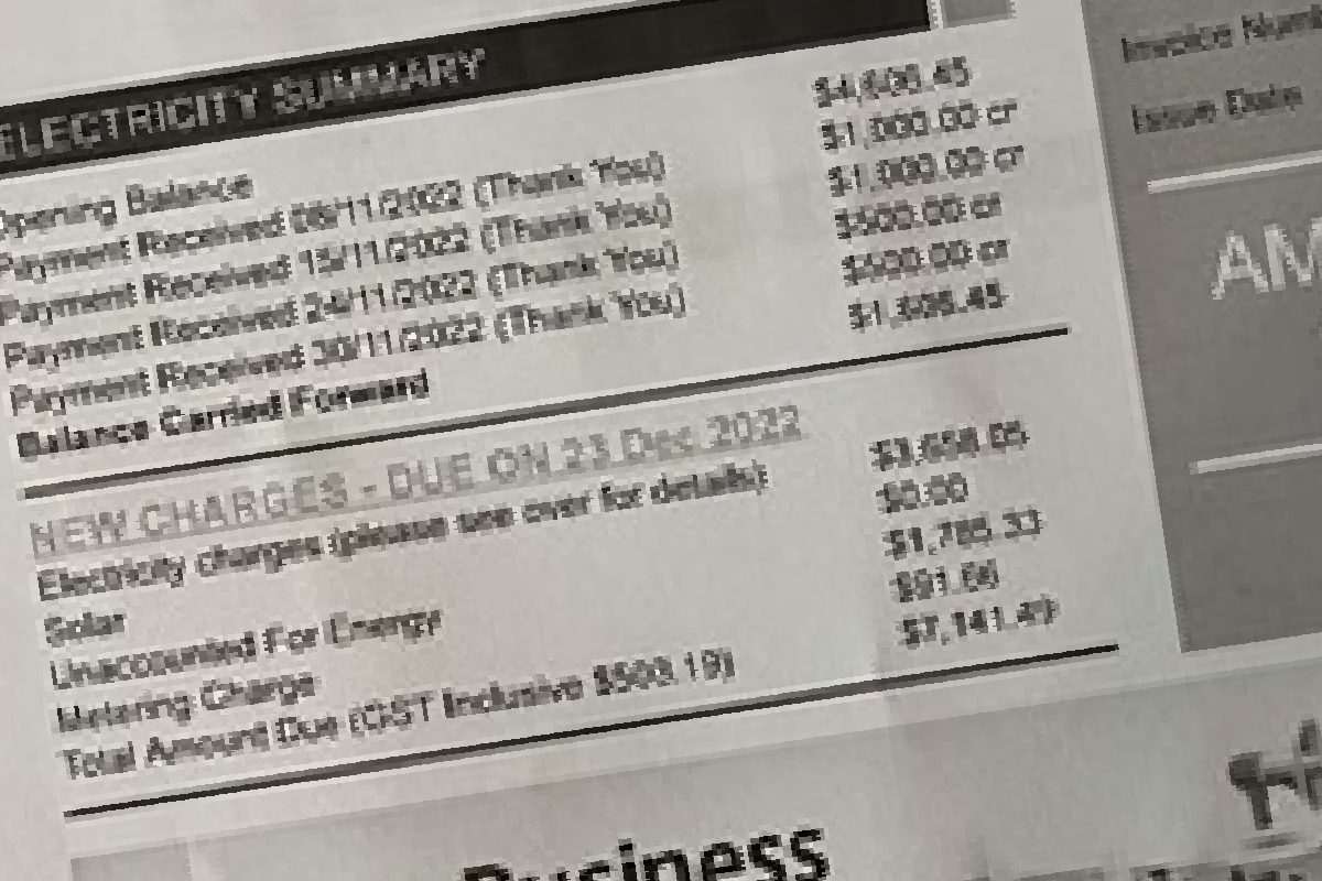Bizarre power bill charge puzzles business owner