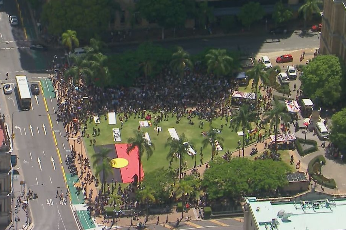 Thousands flock to the CBD for Invasion Day rally