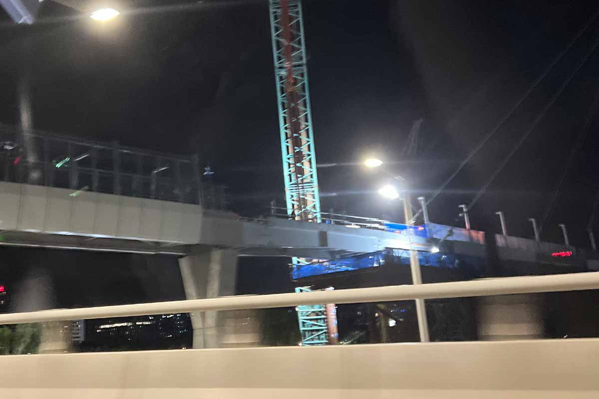 Brisbane's newest bridge in one piece as project nears completion