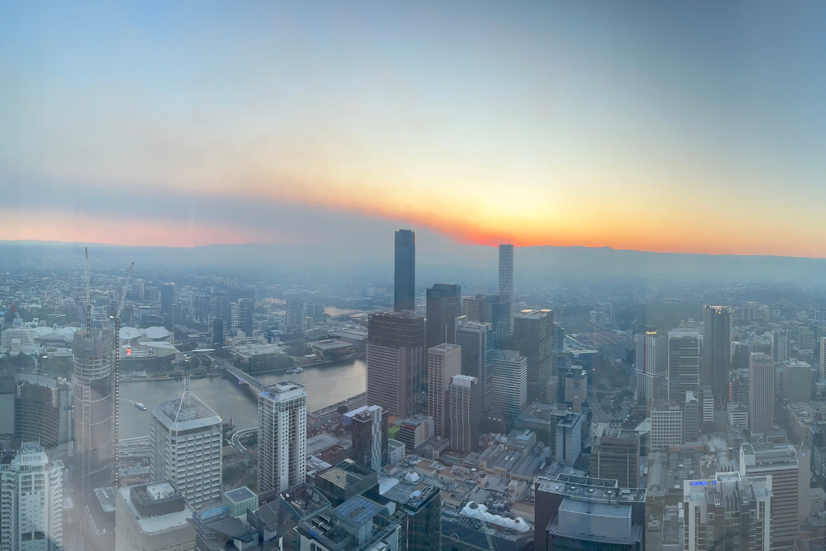 What's this smoke over Brisbane?